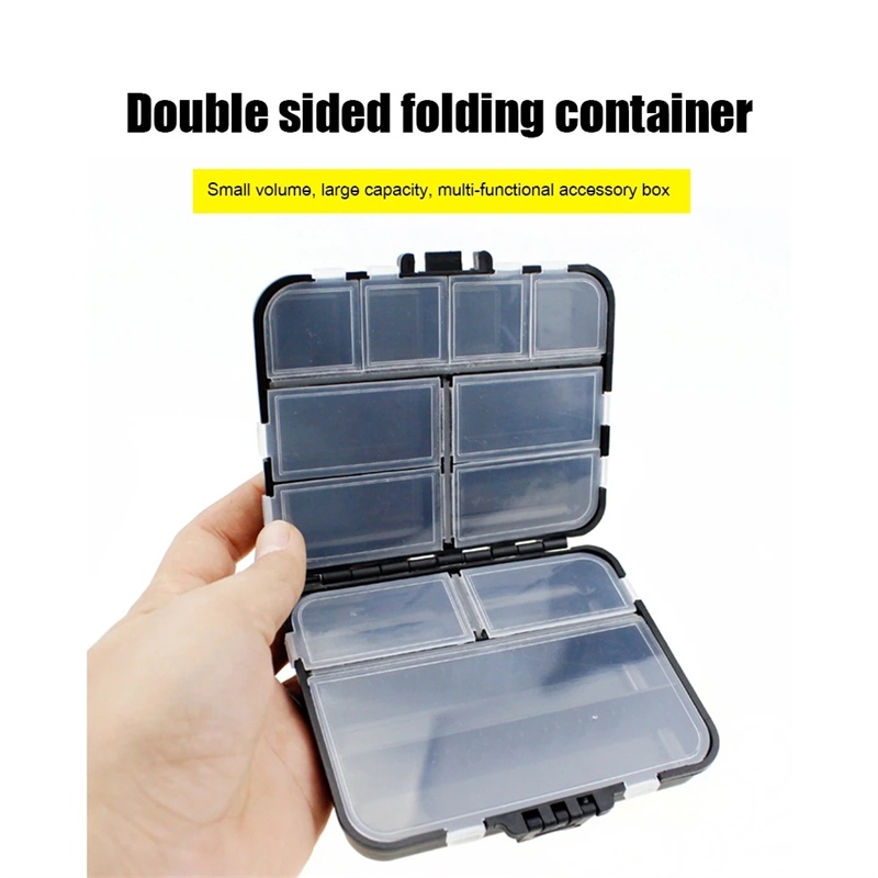 1pcs Large Fishing accessories box Double-Sided professional fishing ...