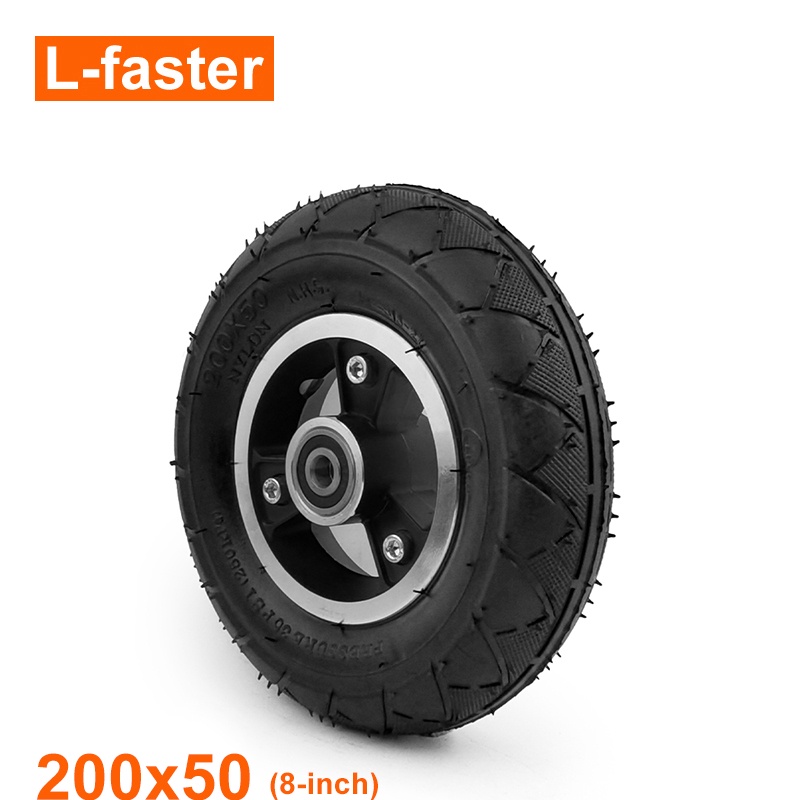 200x50 E-scooter Solid Wheel 8-inch Scooter Wheel With Solid Tire Alloy ...