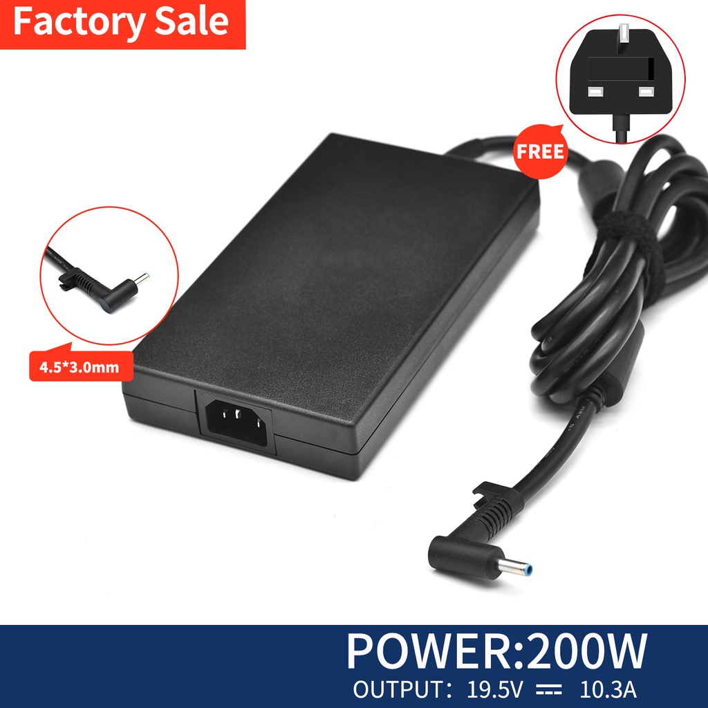 Laptop Charger for HP 200W 19.5V 10.3A AC Power Adapter Gaming Laptop 4 ...