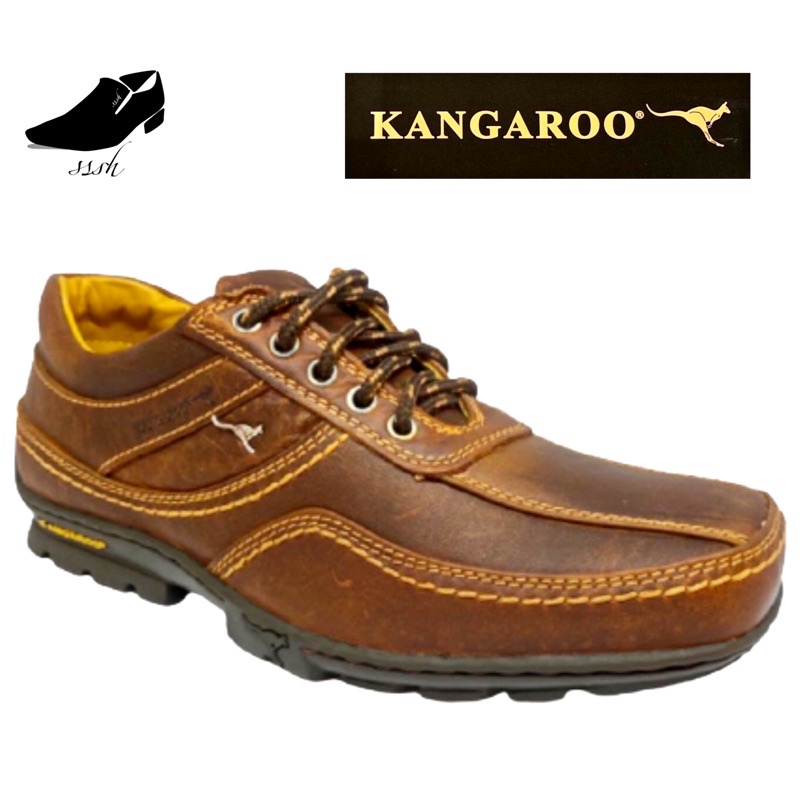 💯🦘Kangaroo full leather formal shoe/lace up | Shopee Malaysia