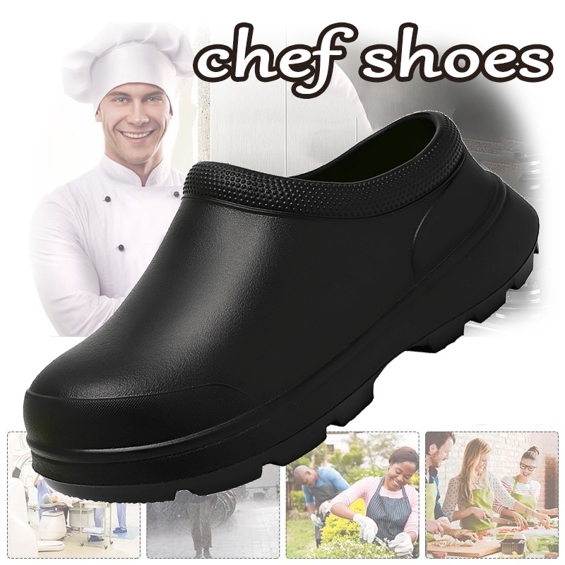 Chef shoes kitchen special shoes waterproof non-slip water shoes rain ...