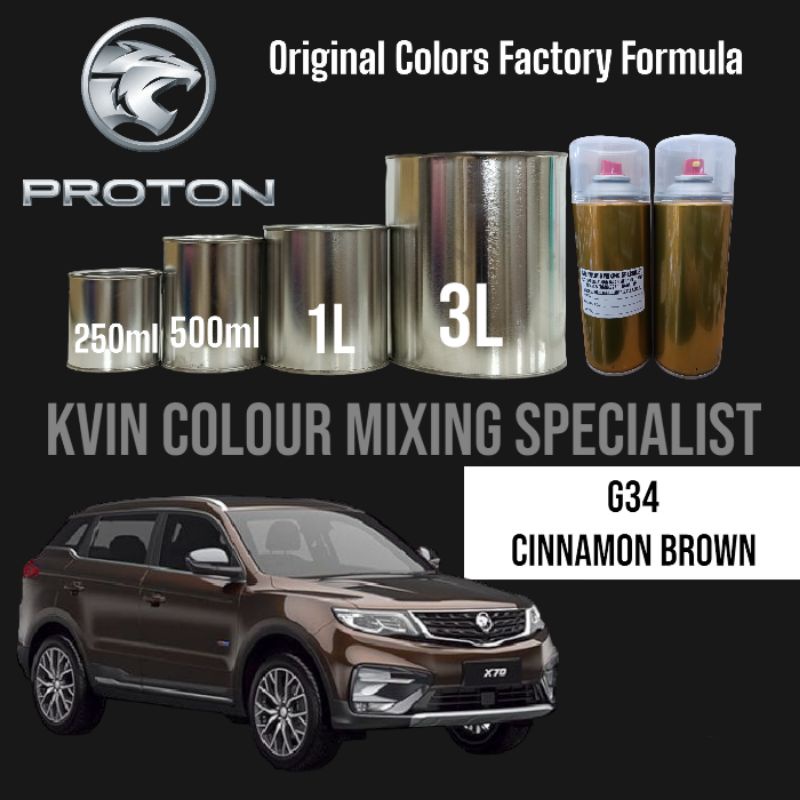 Proton X70 G34** Cinnamon Brown 2K Paint | Shopee Malaysia