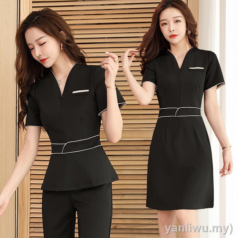 Beauty Uniform Spa Hotel Front Desk Salon Uniform Dress Women Massage ...