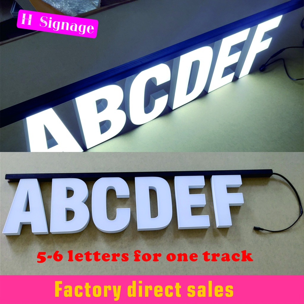 LDE luminous characters letter logo Available indoors and outdoors Free ...