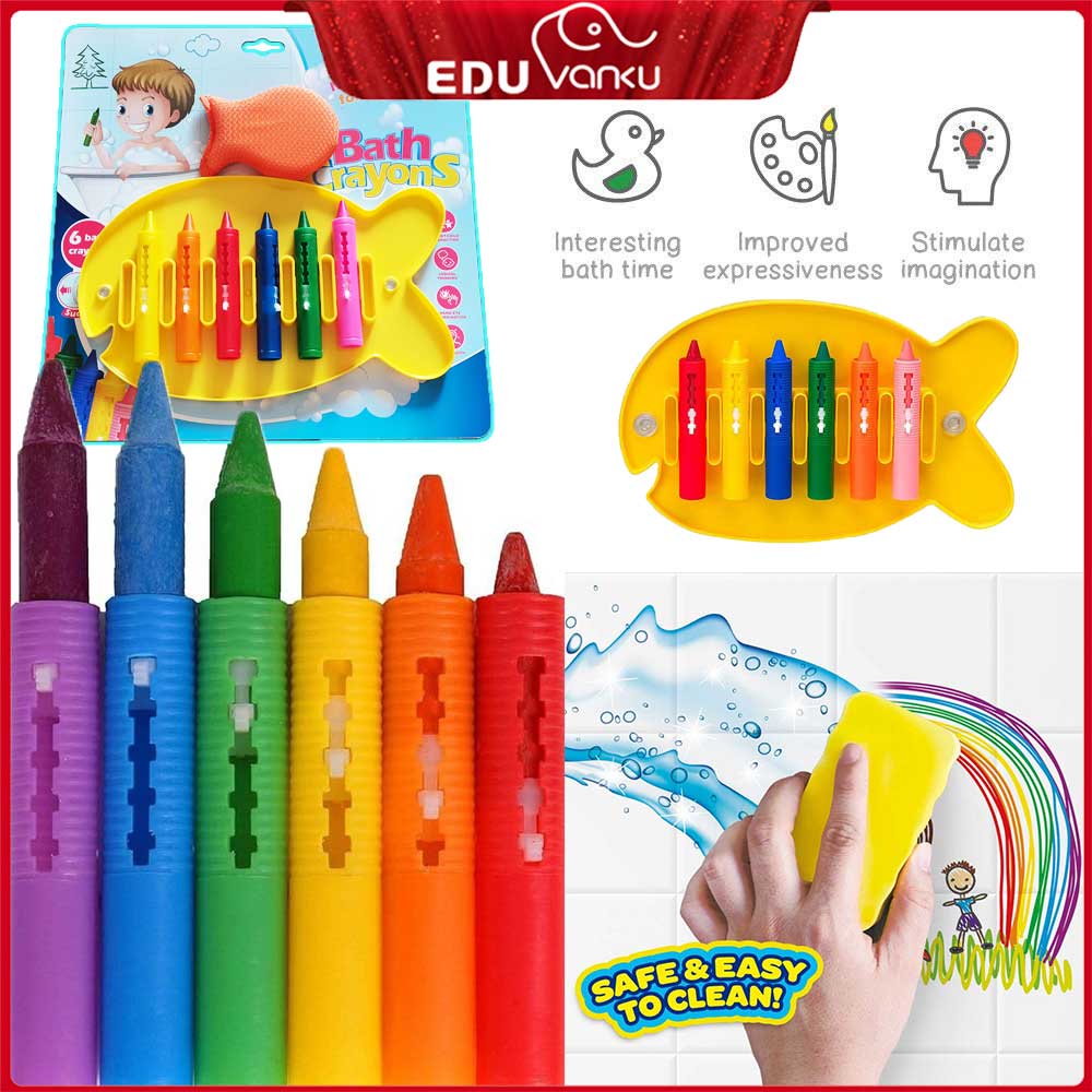 Baby Bath Toy Educational Drawing Doodle Crayons Toys for Kids Toddlers ...