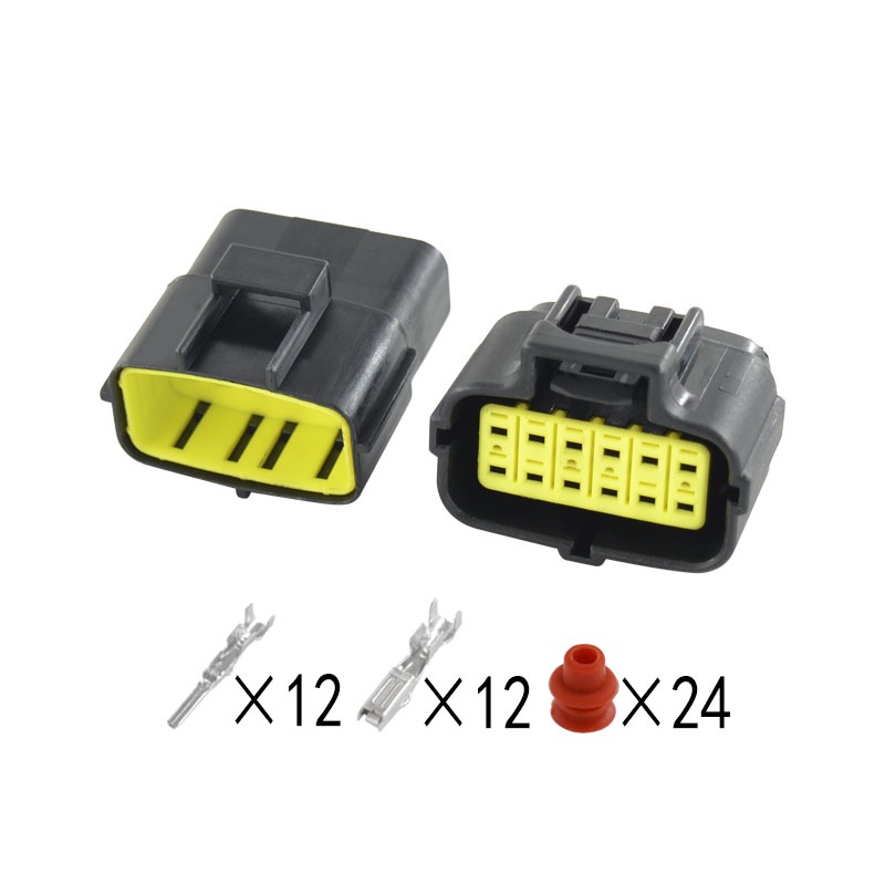 1 set1/2/3/4/6/8/10/12/16 Pin Denso 1.8mm Waterproof Wire Connector ...