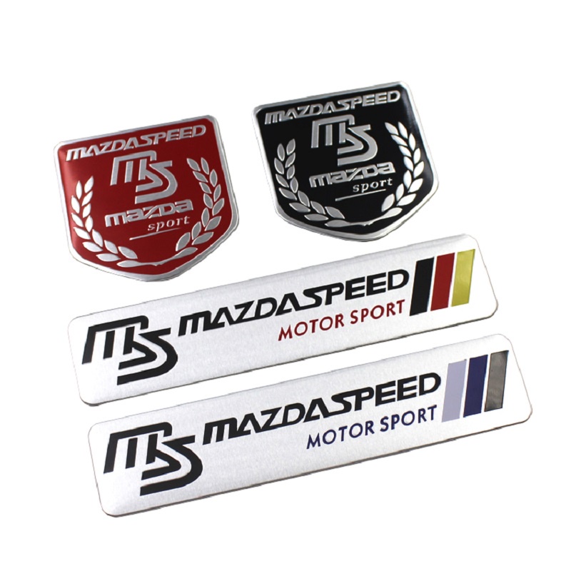 1Pcs Car Styling Sticker 3D Aluminum Emblem Badge Accessory For Mazda 3 ...