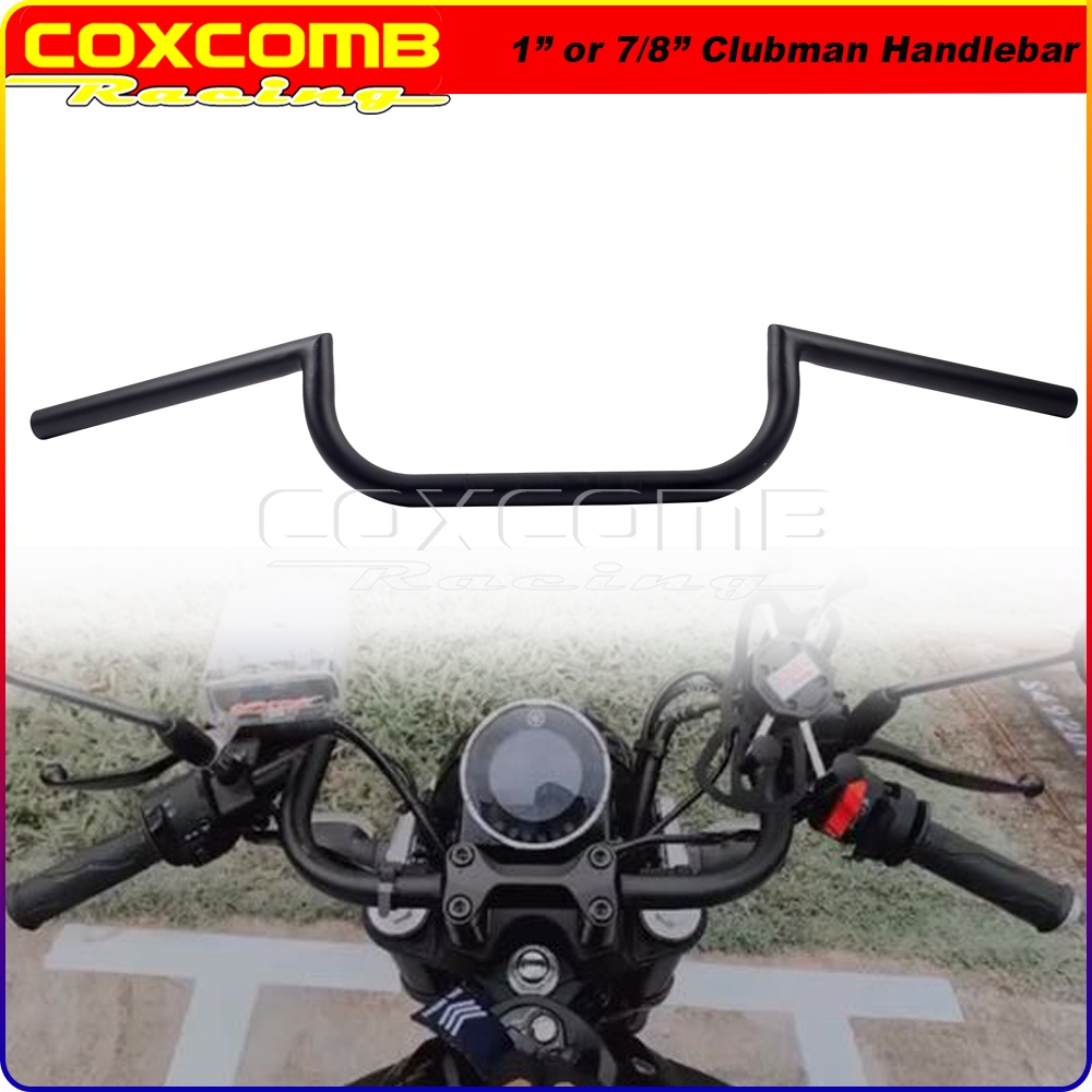 1Inch Retro Classic Clubman 7/8"; Handlebar Motorcycle Cafe Racer Hand ...