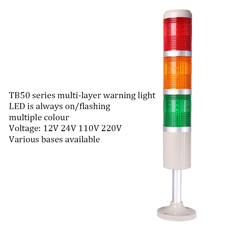 TB50-3T Red Yellow Green 12V 24V 110V 220V Always on Lighting or ...