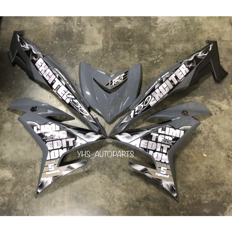 Coverset Y15 V1/V2 Y15ZR Grey Exciter Limited Edition | Shopee Malaysia