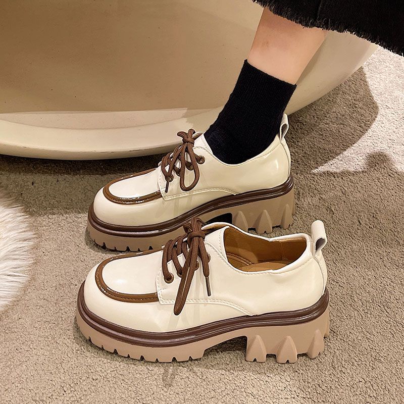 ready stock🎉Large Size Women's Shoes 34-43 Thick-Soled Thick-Heeled ...