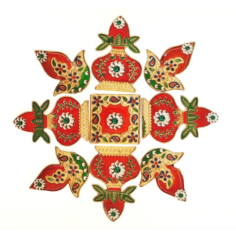 ACRYLIC RANGOLI STENCILS/ SWASTIK/KUMBAM/ELEPHANT/MULTI SHAPE RANGOLI ...