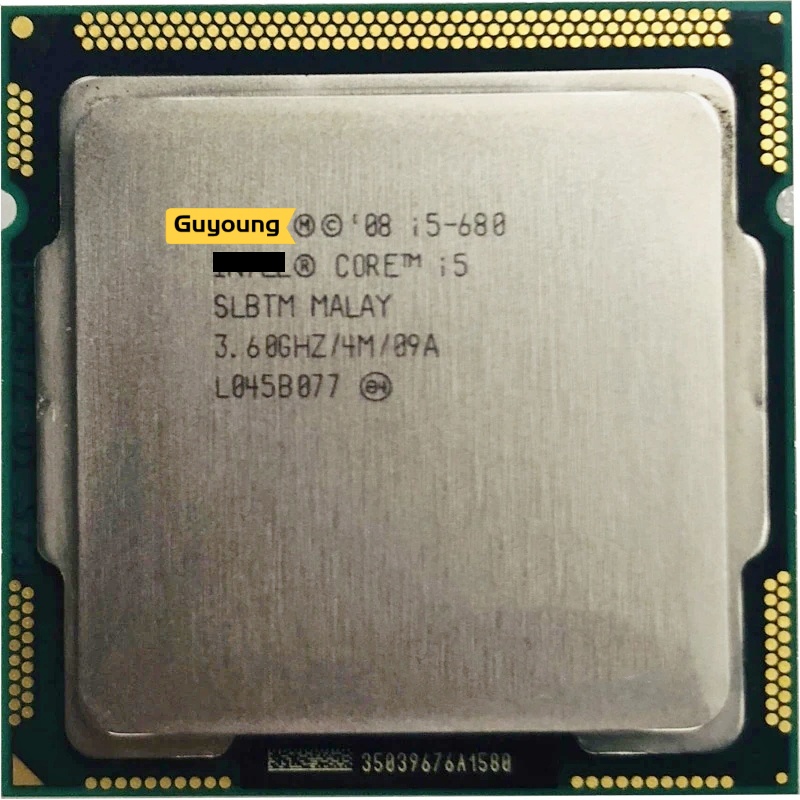 Dual cores i5 Desktop Processor I5-680 SLBLM i5 680 4M Cache 3.6GHz ...