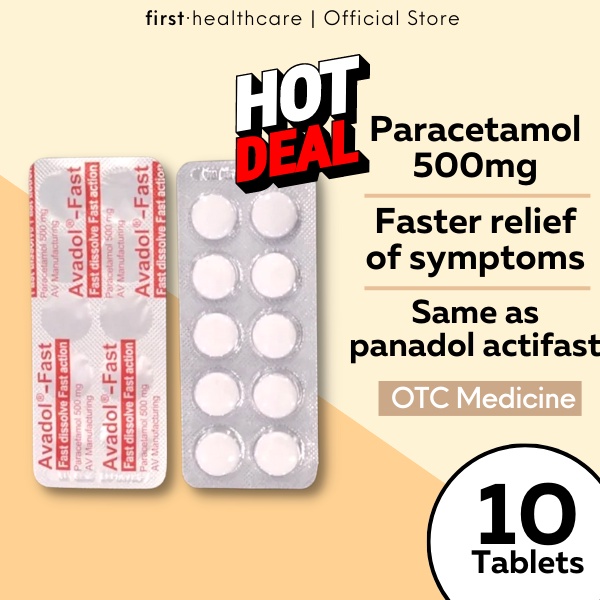 [READY STOCK!] Avadol-Fast Paracetamol 500mg Fast Dissolve & Fast ...