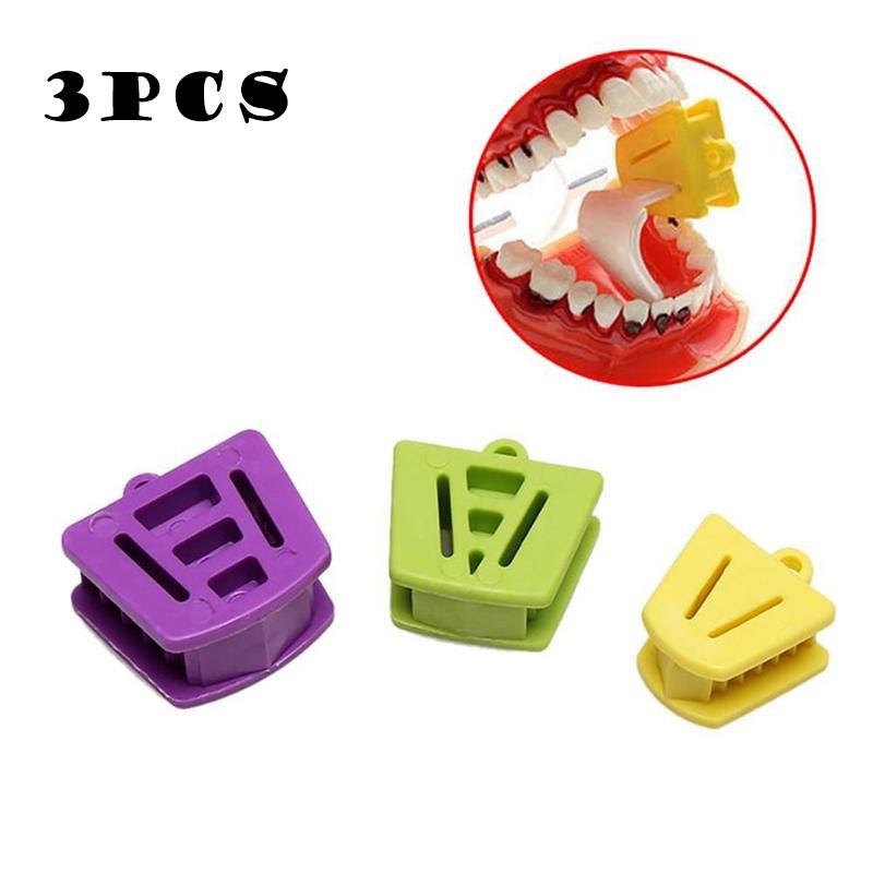 3PCS Dental Occlusal Pad Teeth Prop Bite Rubber Opener Retractor Dental ...