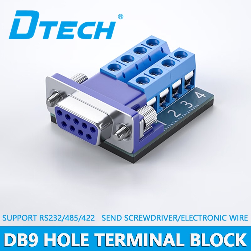 DTECH 9P Female DB9 D-Sub Solderless Connector 9 Pin Serial Port Dsub ...