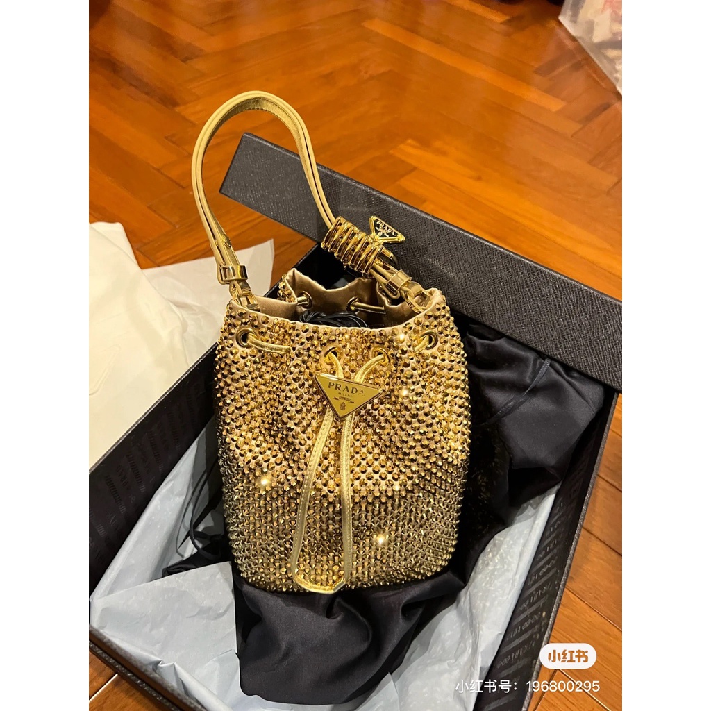 (high quality) Full diamond crystal bag bucket bag shoulder bag 1479 ...