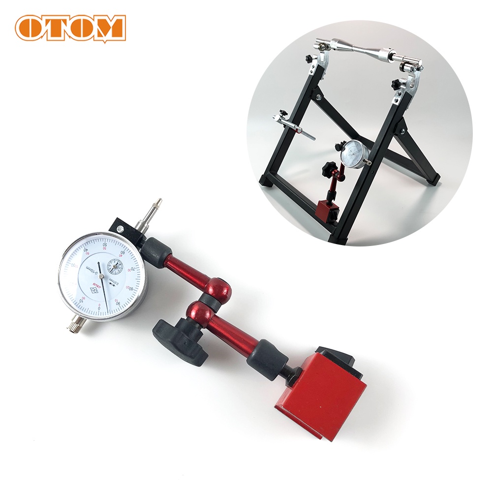 OTOM Motorcycle Dial Indicator Magnetic Holder Gauge Stand Base ...