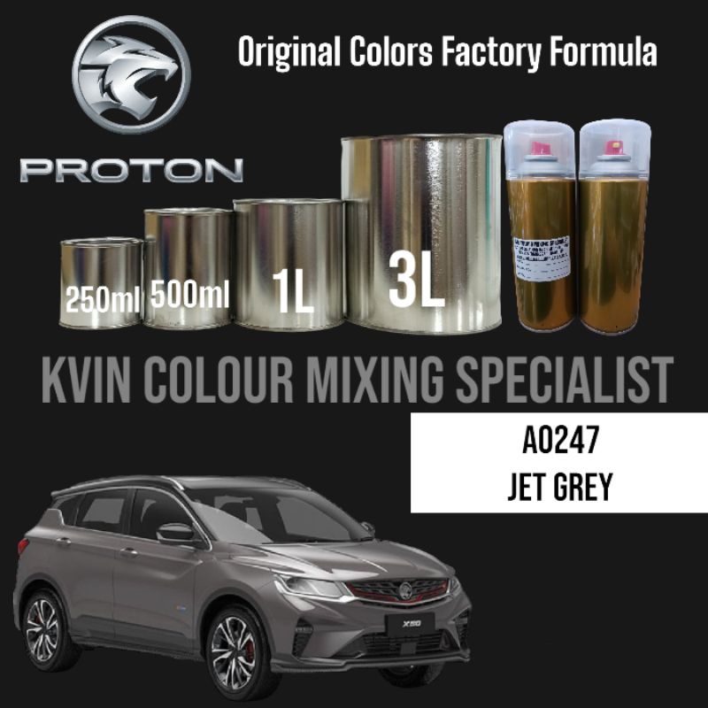 Proton X50 A0247 Jet Grey 2K Paint | Shopee Malaysia
