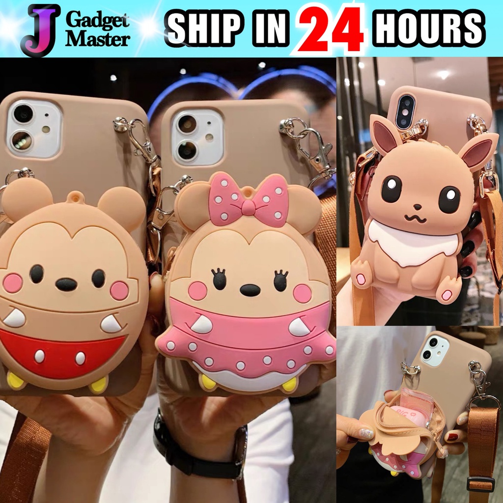 Oppo Reno 10 Pro+ Plus 5G sling cartoon bag brown soft case | Shopee ...