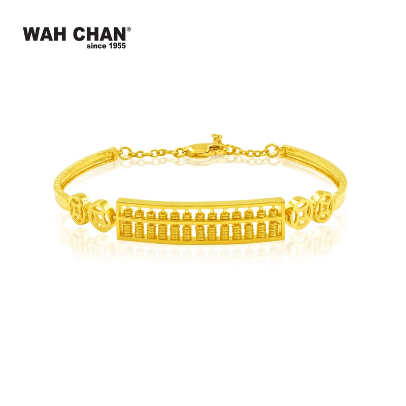 WAH CHAN 916 Gold Bracelet - Abacus OSB1010 | Shopee Malaysia