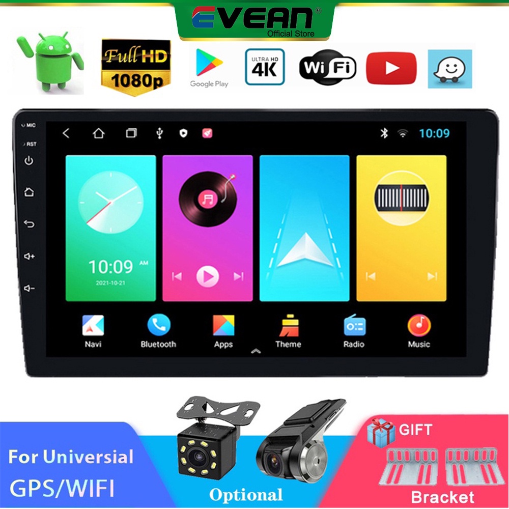 Evean 9" Double 2 Din Car Radio Android 9 Inch Car Player Bluetooth ...