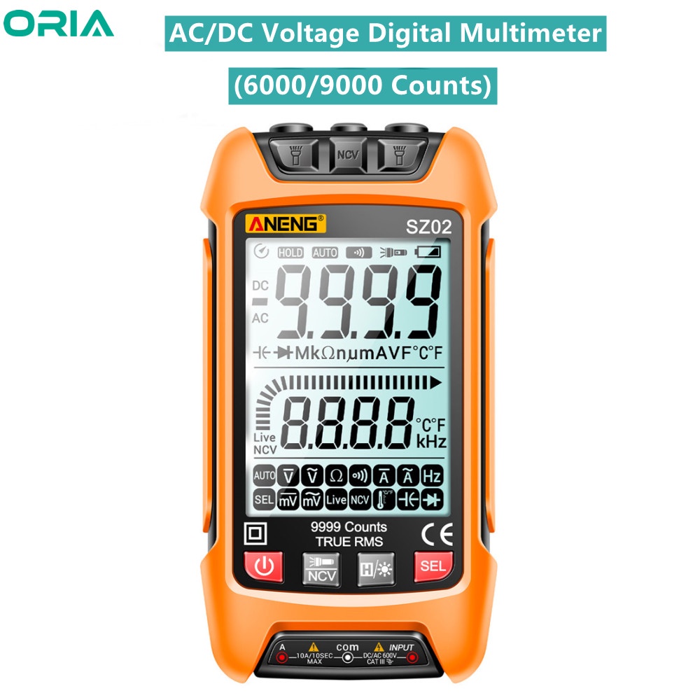 ORIA Automatic Digital Multimeter Universal Electrical Meter AC/DC ...