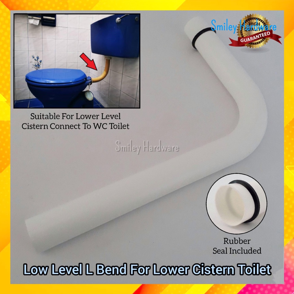 Toilet Bathroom L Bend Paip For Lower Level Toilet Flush Cistern For ...