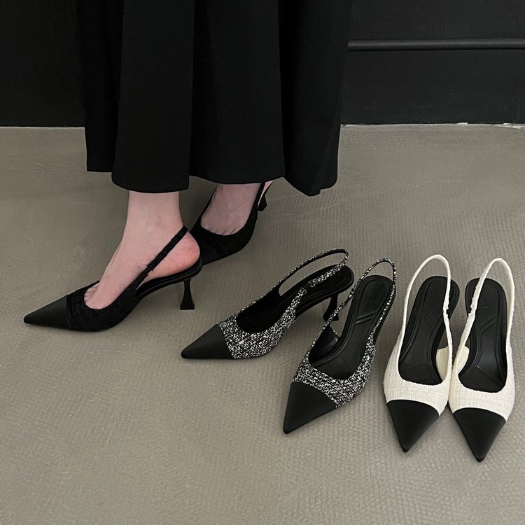 High Heels Pointed Stiletto Heel Leakage Women's Shoes | Shopee Malaysia