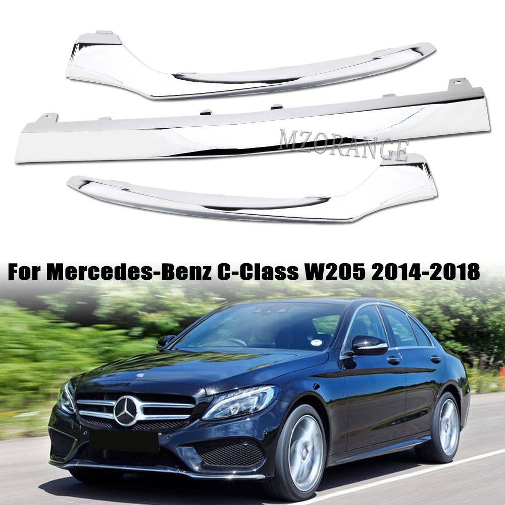 For Mercedes Benz C Class W205 2014-2018 C300 C400 C63 Front Bumper ...