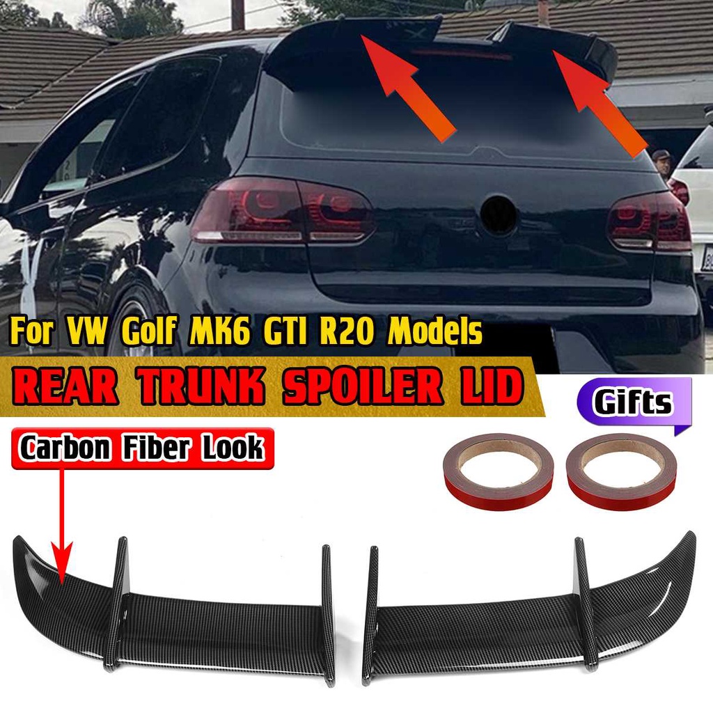 New R20 Car Rear Trunk Spoiler Lip Boot Wing Lip For VW Golf MK6 GTI ...