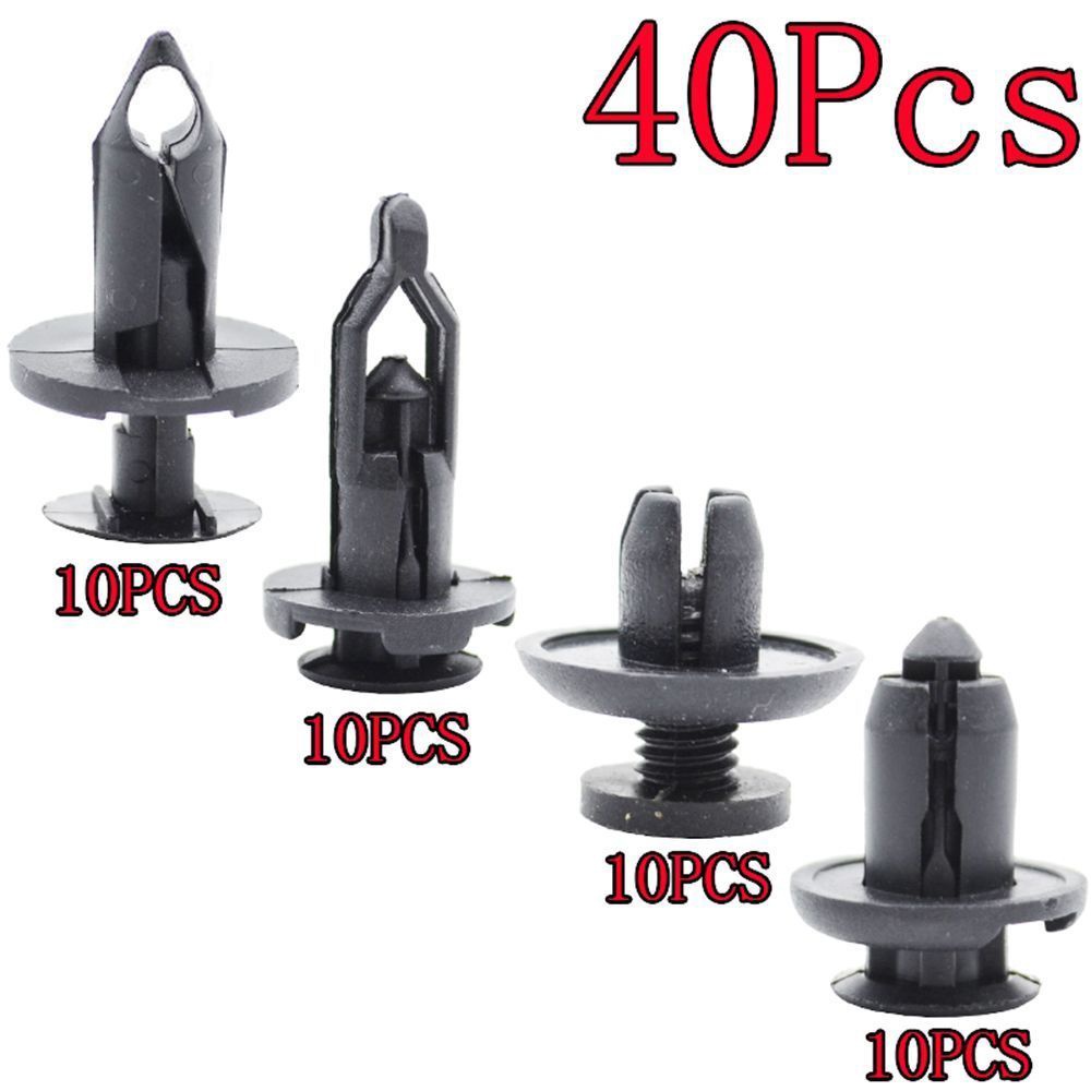 Spot 40x/set Car Rivet Bumper Fender Retainer Fastener Mud Flaps Push ...