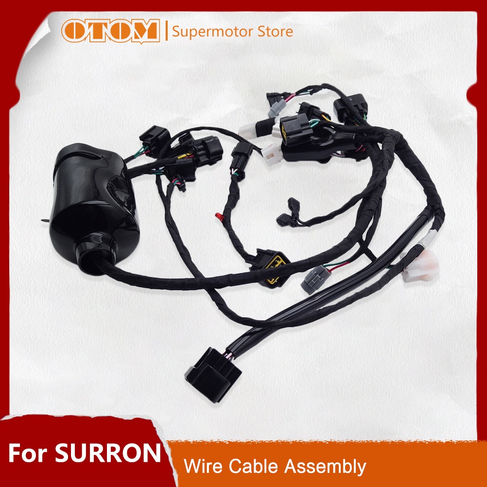 OTOM Motorcycle Main Wire Harness Cable Assembly Power Connection Fault ...