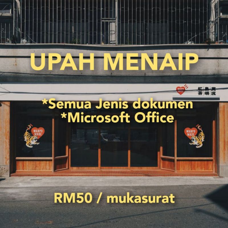 Service Upah Menaip Dokumen | Shopee Malaysia