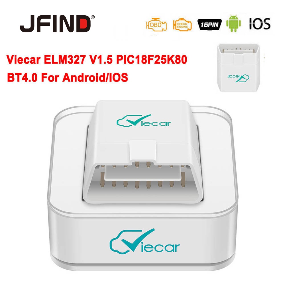 Viecar ELM327 V1.5 bluetooth 4.0 for Android & IOS obd 2 OBD2 Auto ...