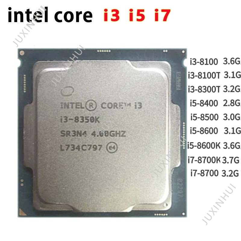 Intel Core I3 8100 8100T 7350K 8350K I3-7100T I5 7500 7600 7100 I5 6400 6500 6600 7400 7500 ...
