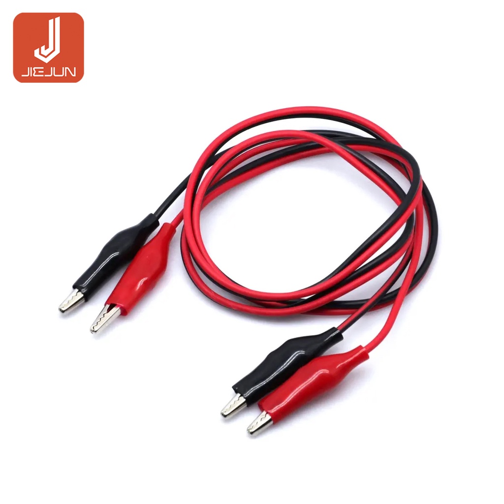1M electrical Alligator Clips cable Jumper Wire DIY Test Leads Double ...