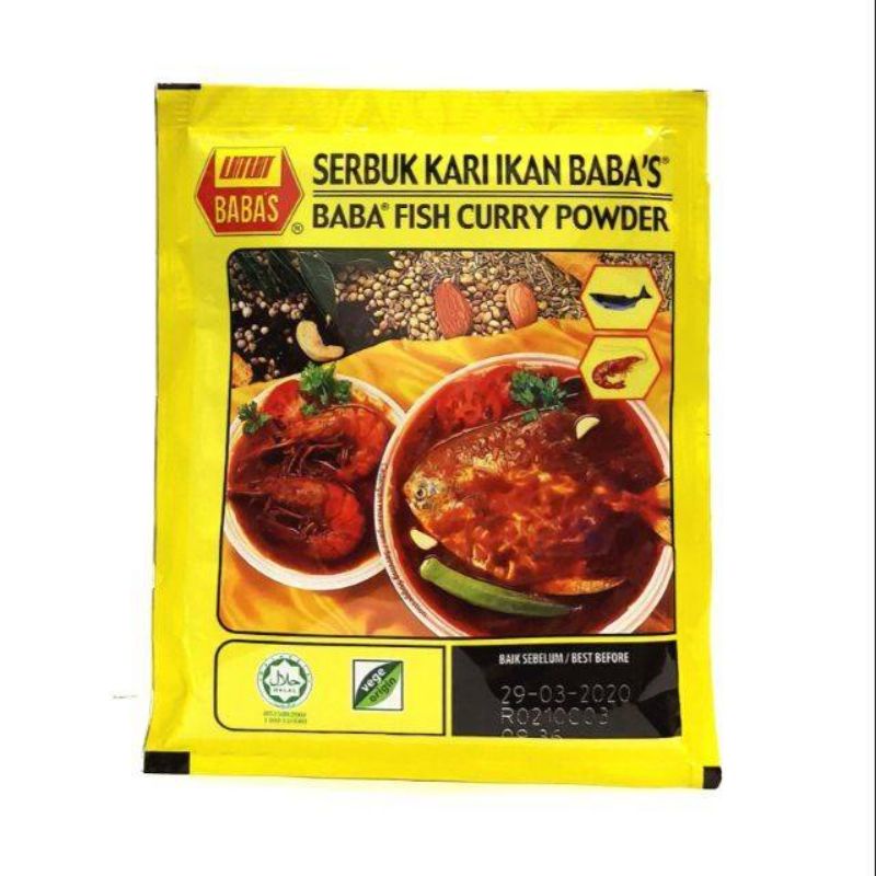 BABAS Curry Powder 25g/250g - Meat/Fish | Shopee Malaysia