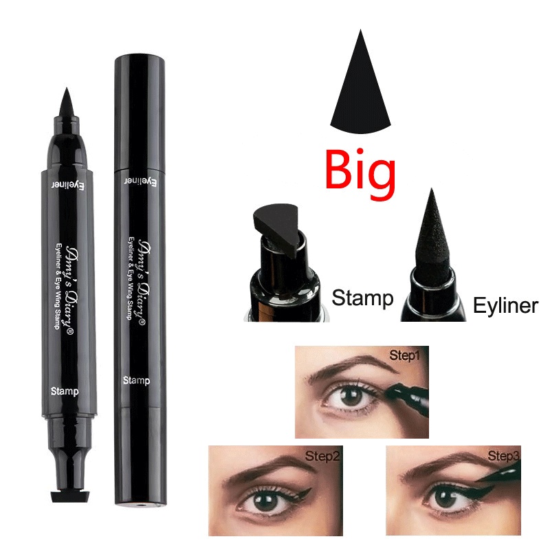 2 In 1 Double Side Magic Eyeliner Seal Eyeliner Stamp Pen Eye Liner ...