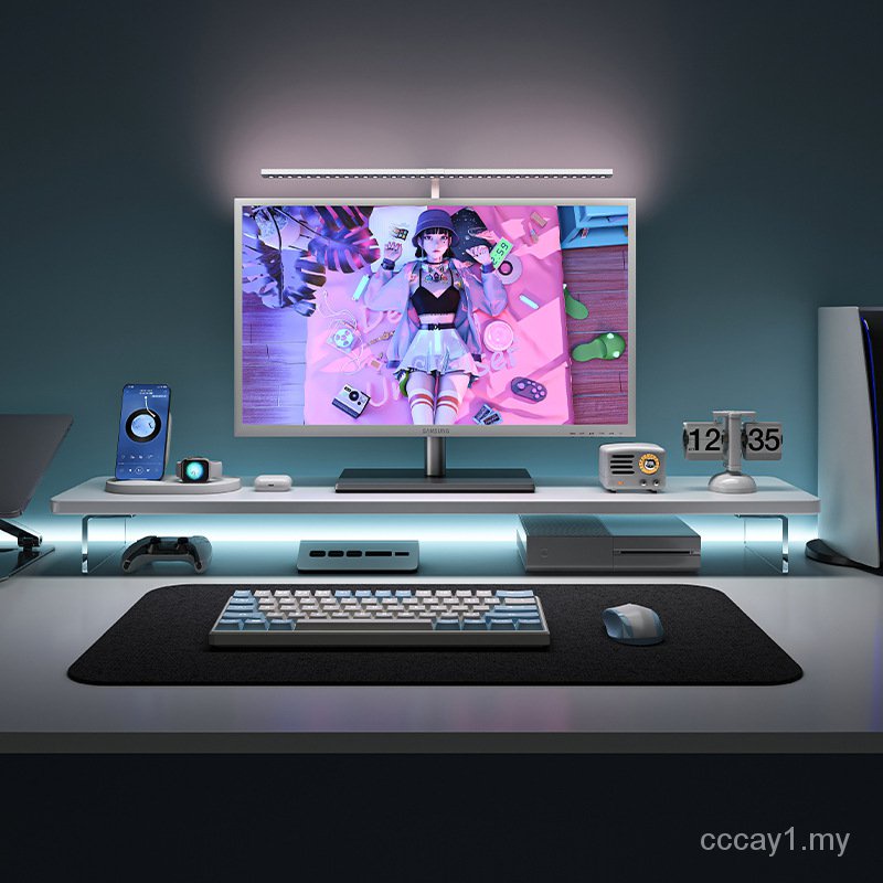 🛒Acrylic Suspended Computer Monitor Elevated Rack Desktop Home Screen ...