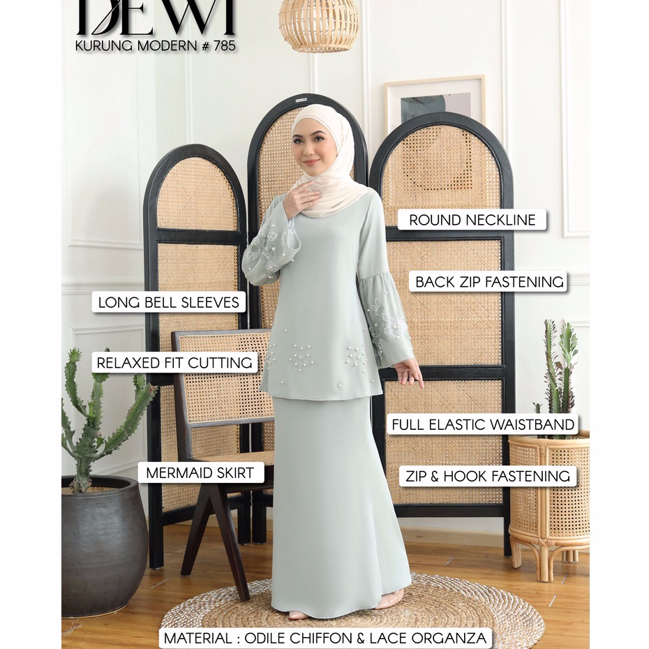 DEWI KURUNG | Baju Kurung Moden | Baju Raya 2023 | Shopee Malaysia