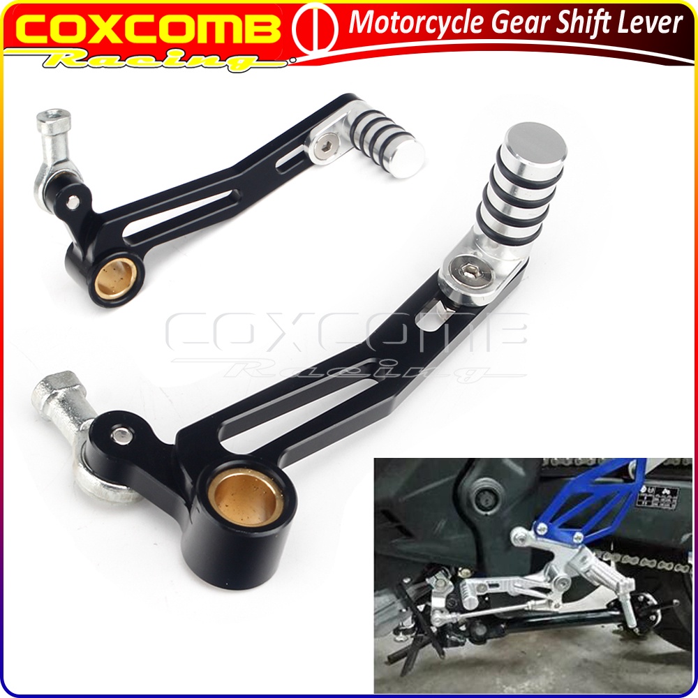 Motorcycle Black CNC Aluminum Adjustable Left Foot Gear Shifter Lever ...