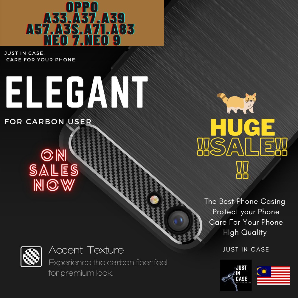 Oppo A33,A37,A39,A57,A3s,A71 2018,A83,Neo 7,Neo 9 Rugged Armor Carbon ...