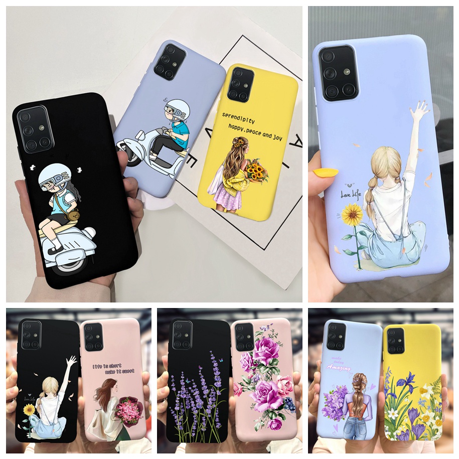 Soft Case Samsung Galaxy A51 A71 Casing Cute Girls Boys Back Cover ...