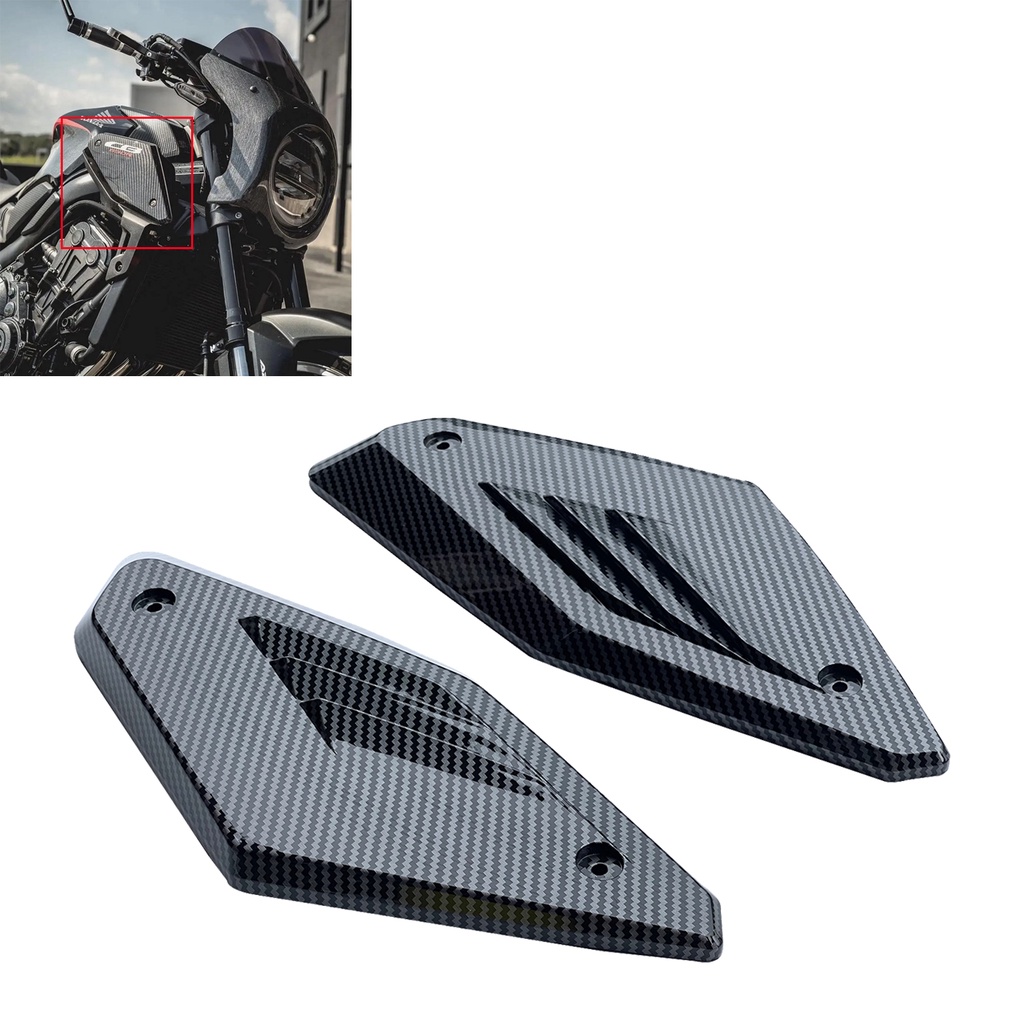 Carbon Fiber Patten Gas Fuel Tank Side Panel Protector Shell Air Intake ...