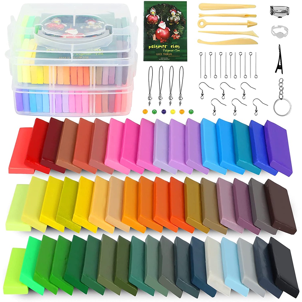 50 Colors Polymer Clay Tool Set (Polymer-Ton Werkzeuge) - DIY Crafts ...