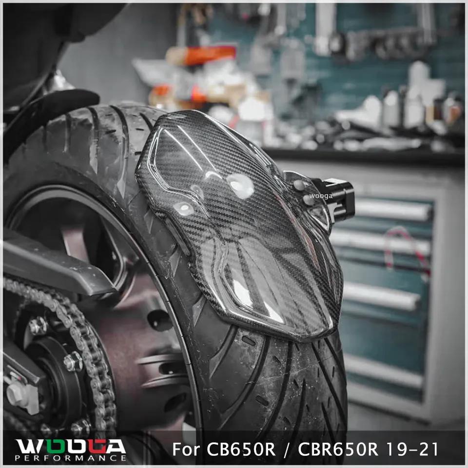FOR Honda CB650R CBR650R 2019-2021 Carbon Rear Fender Splash Mud Guard ...