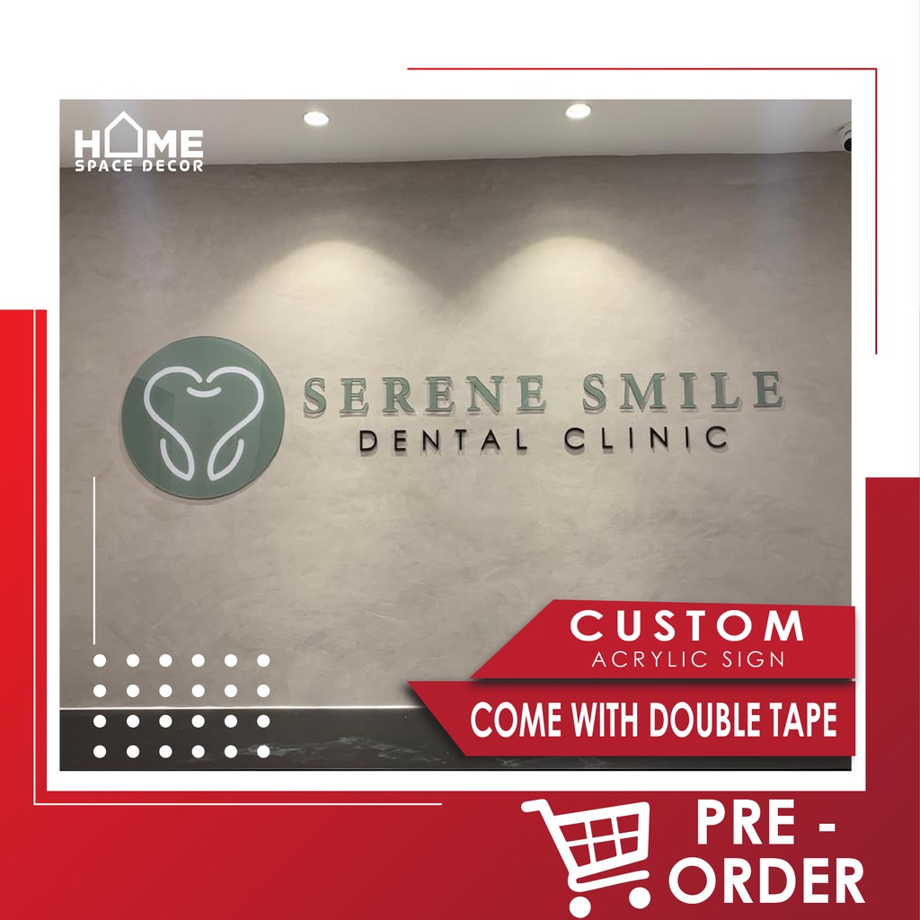 Custom Acrylic 3D Wording | 3D Lettering | Indoor Sign | Outdoor sign ...