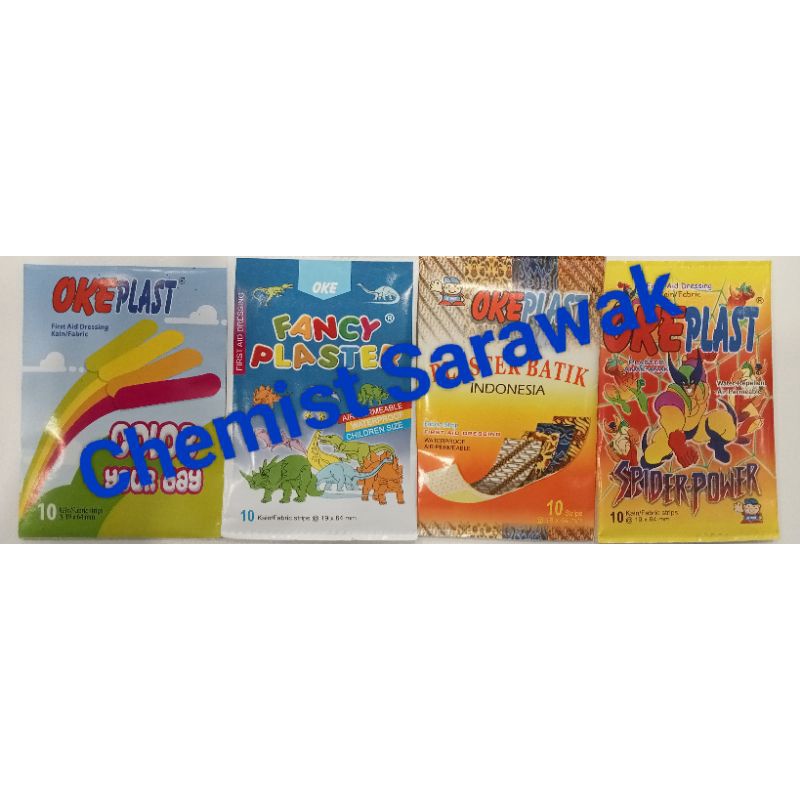 OkePlast Fabric Strips Bandage/Plaster - 10's Strips | Shopee Malaysia