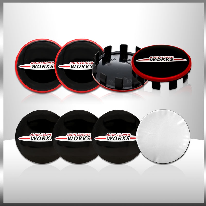 4PCS 56mm JCW John Cooper Works Logo Car Wheel Center Hub Cap Rim Refit ...